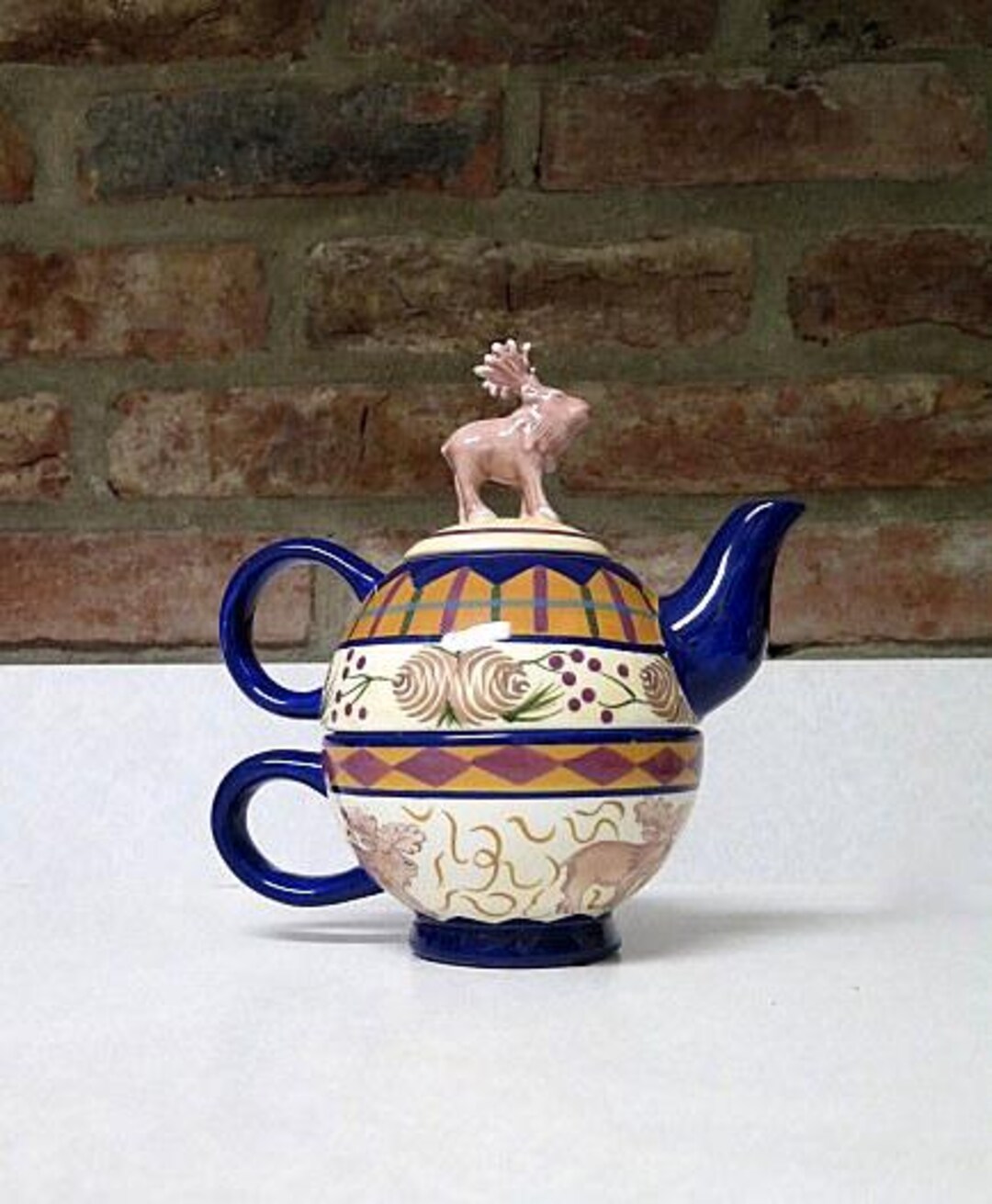 Vintage Danna Cullen Country Farmhouse Country Moose 1 Cup Teapot, Home Accent Gift Idea - Etsy