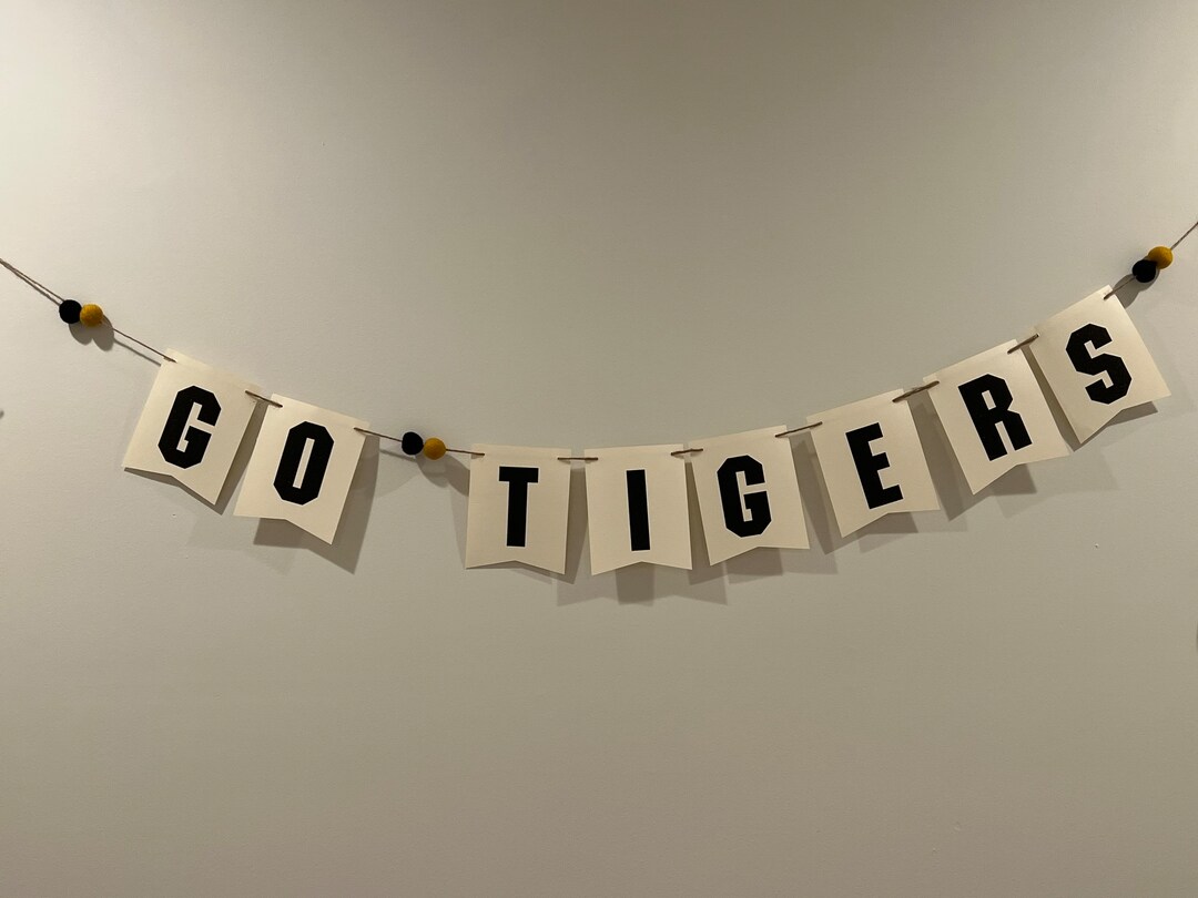 Go Tigers Missouri Team Pennant Banner - Etsy