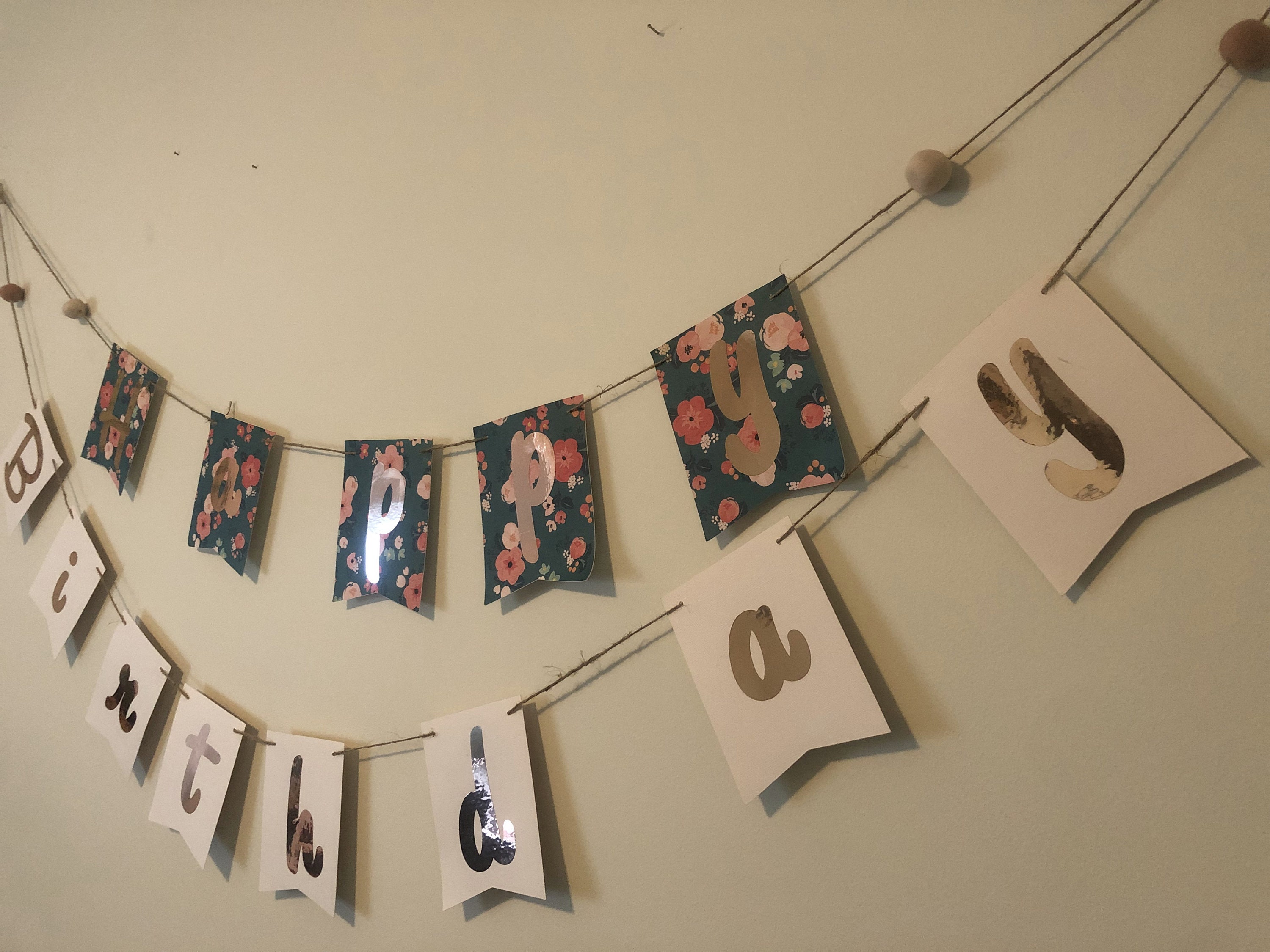 Happy Birthday Pennant Banner - Etsy