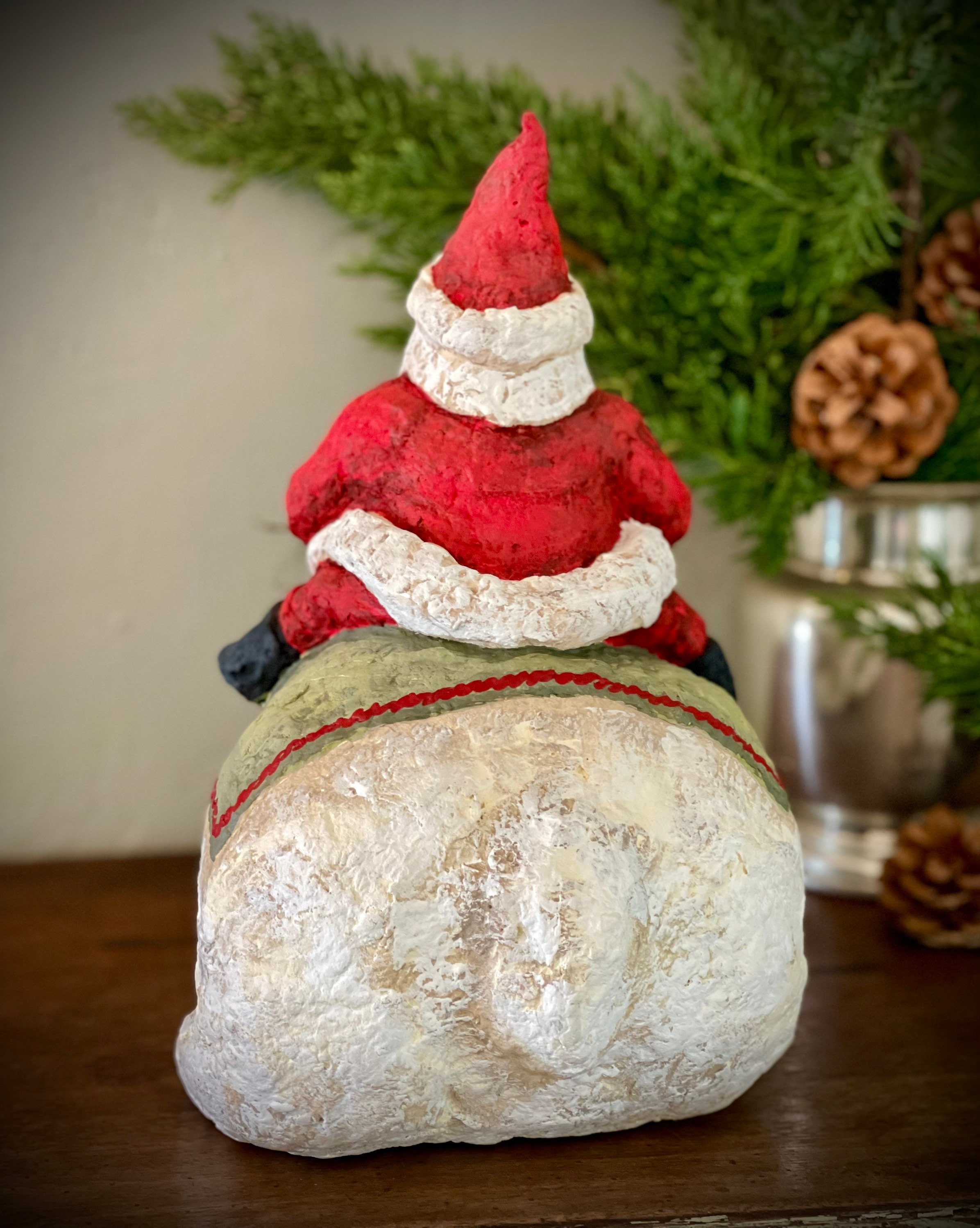 Chubby Santa on Polar Bear - Etsy