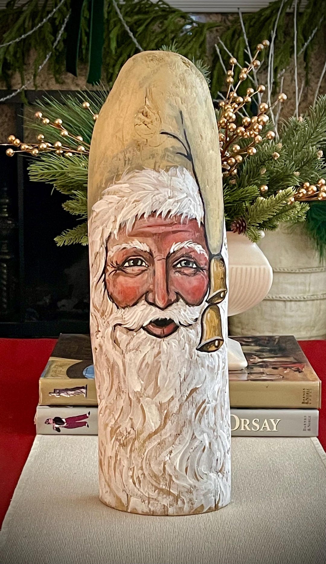 Santa Head With Bells - Etsy