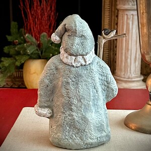 Gray Santa With Chickadee - Etsy