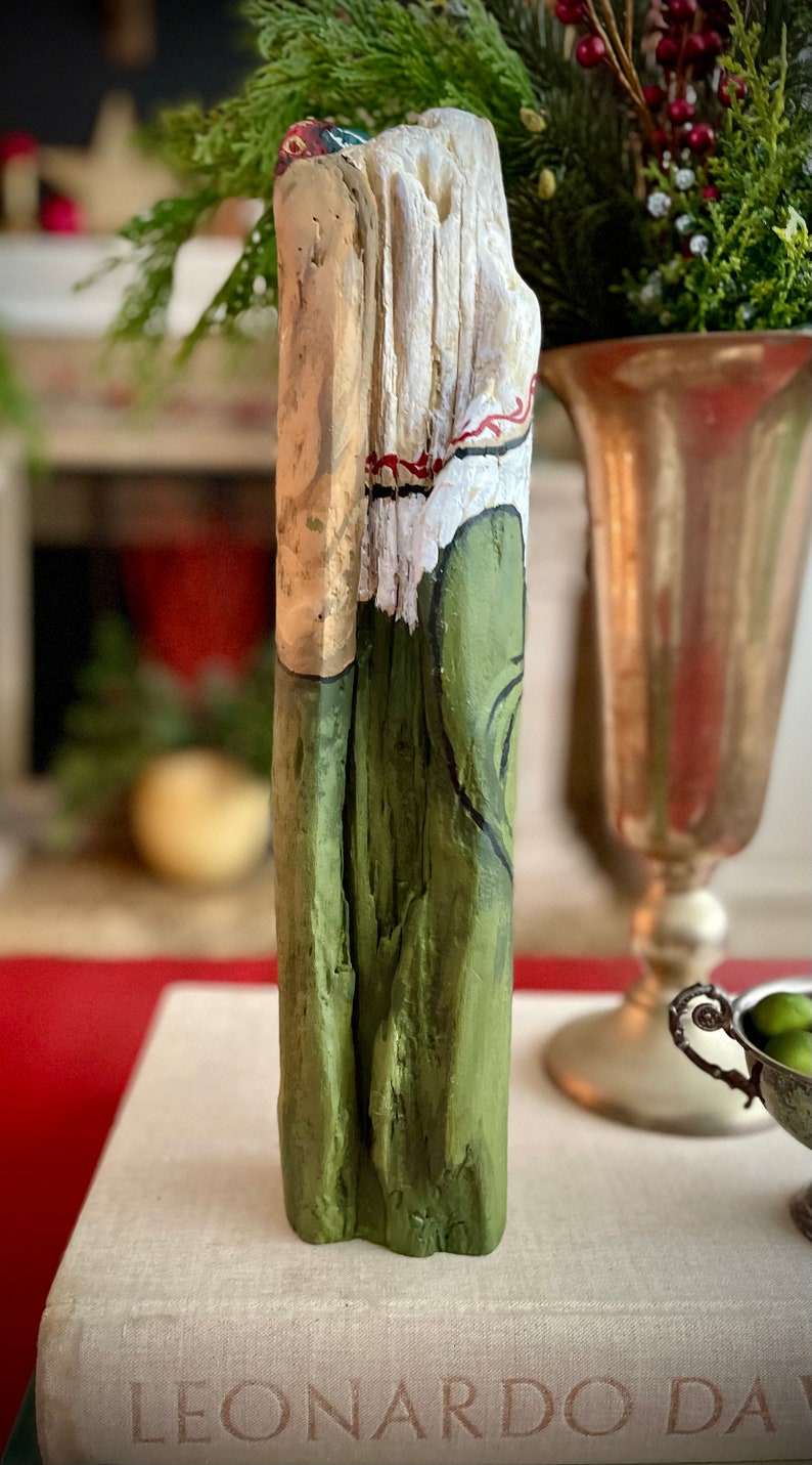 Green Slender Santa - Etsy