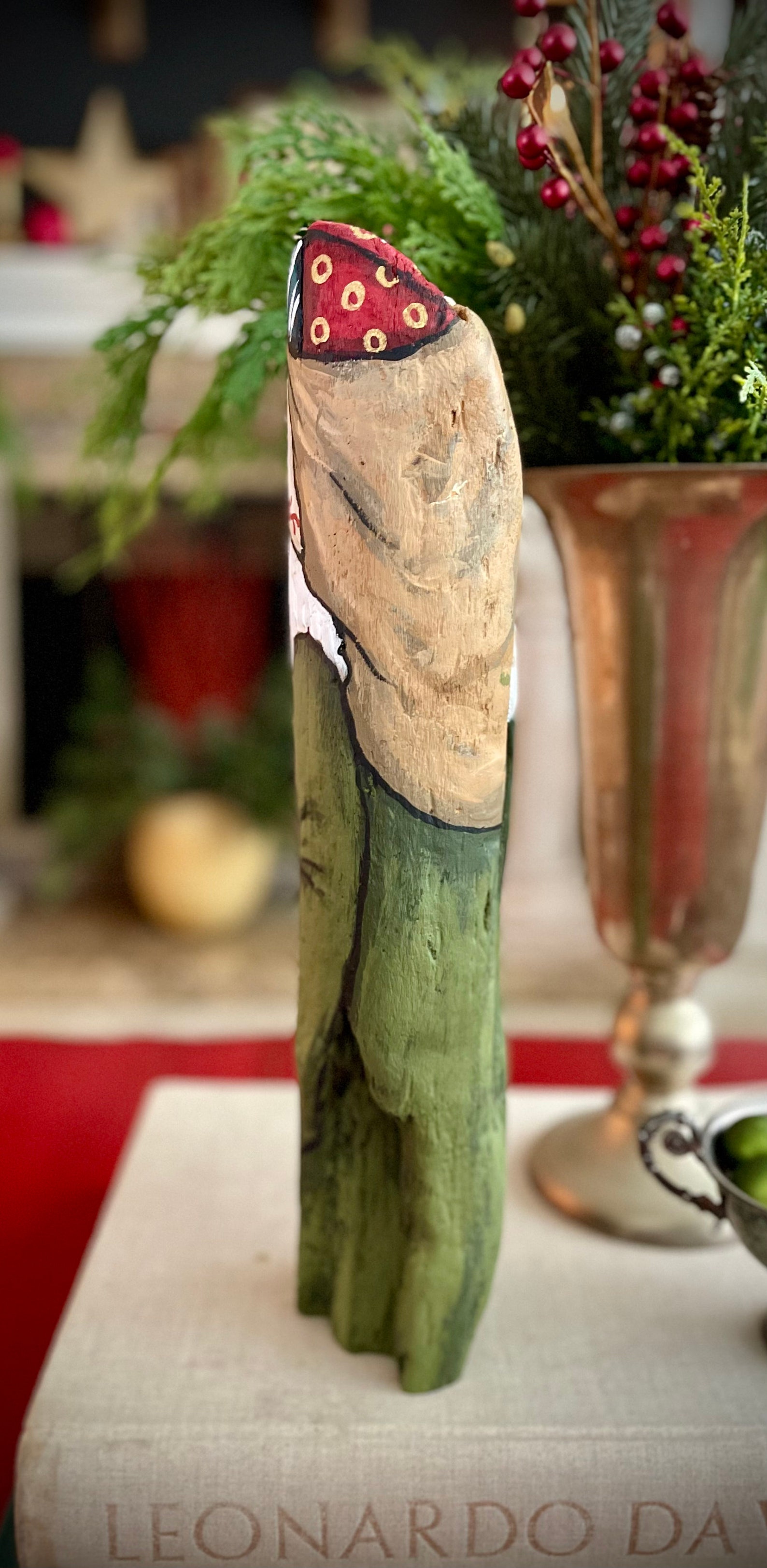 Green Slender Santa - Etsy