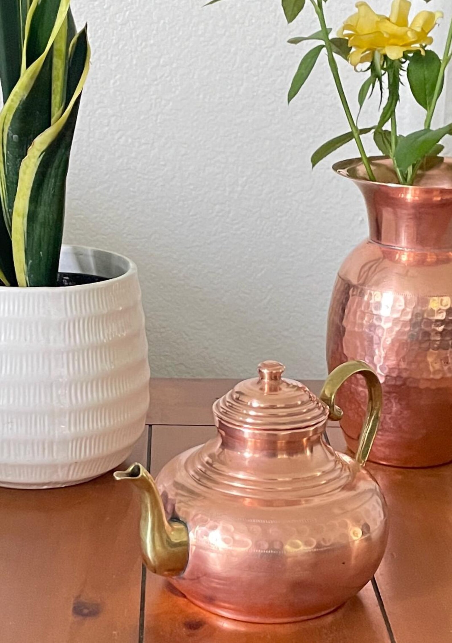 Decorative Copper Teapot | Chilean Handcrafted Home Decor (decoration ...