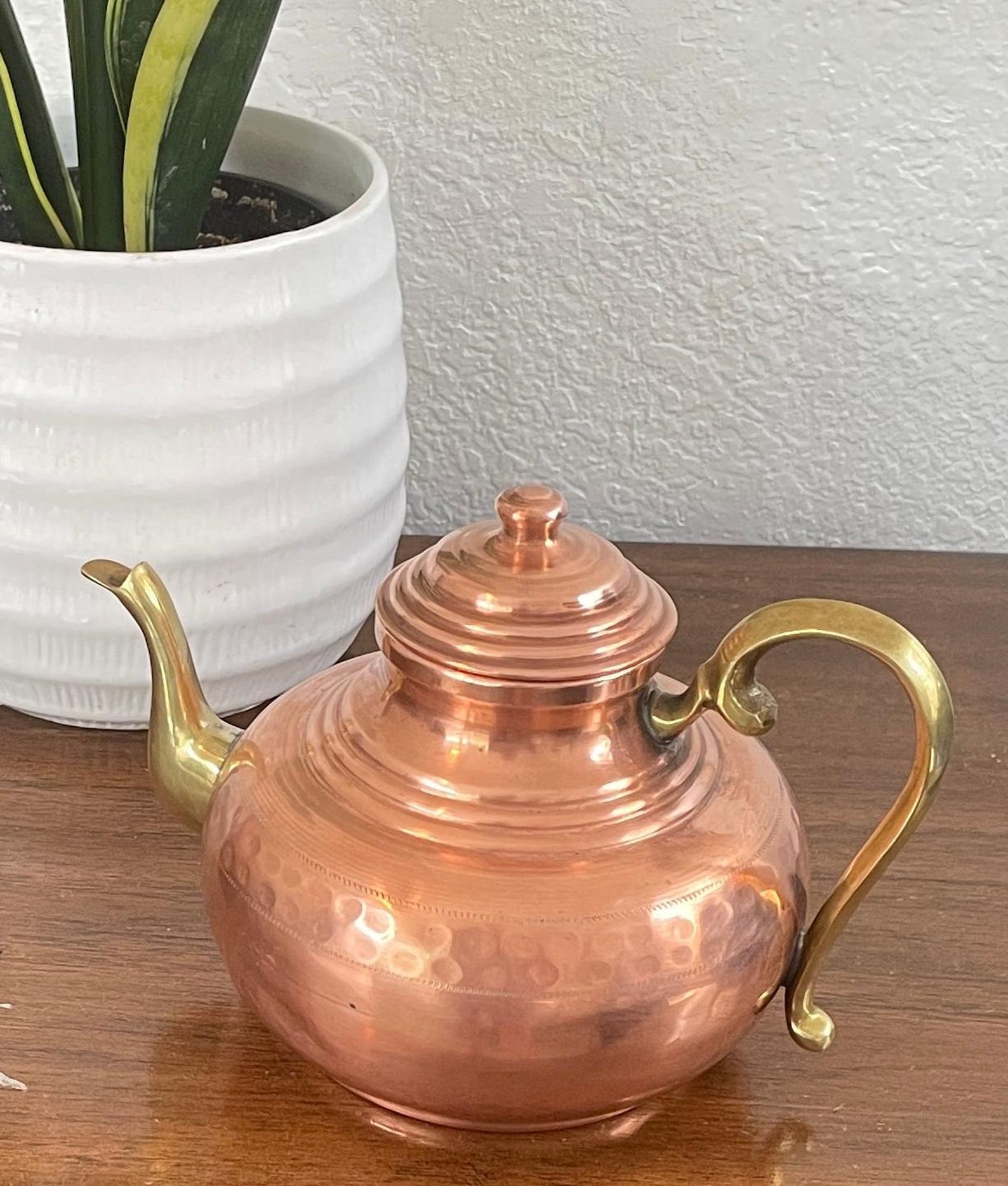 Decorative Copper Teapot | Chilean Handcrafted Home Decor (decoration ...