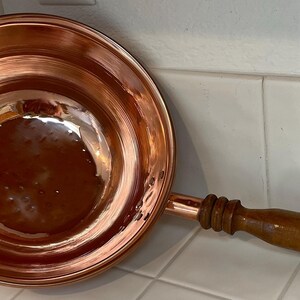 Hammered Copper Wok With Rauli Wood Handle - Etsy