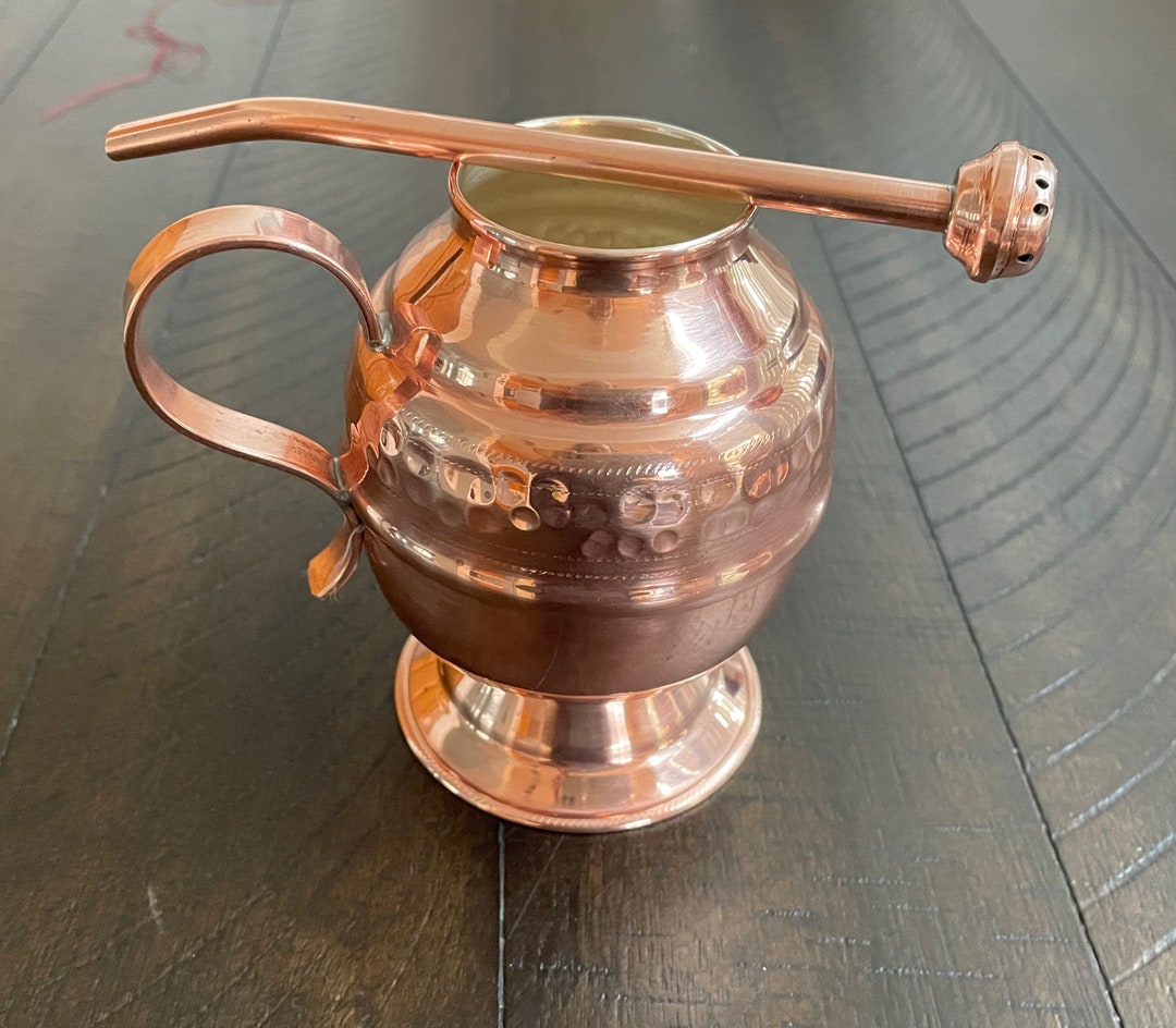 Copper Mate Mug Tea Cup With Copper Straw - Etsy