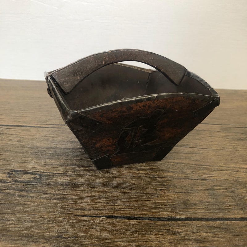 Antique Chinese Rice Bucket - Etsy