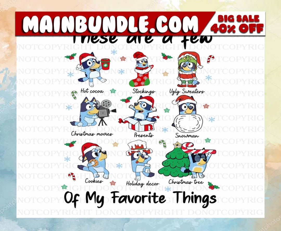 These Are A Few of My Favorite Things PNG Merry Christmas - Etsy