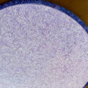 Colorful Round Purple Table Topper - Etsy