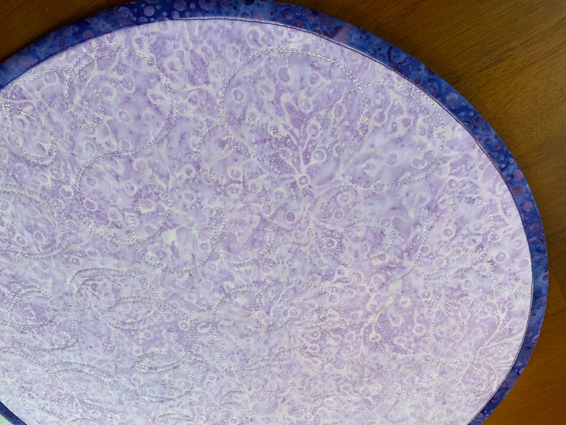 Colorful Round Purple Table Topper - Etsy