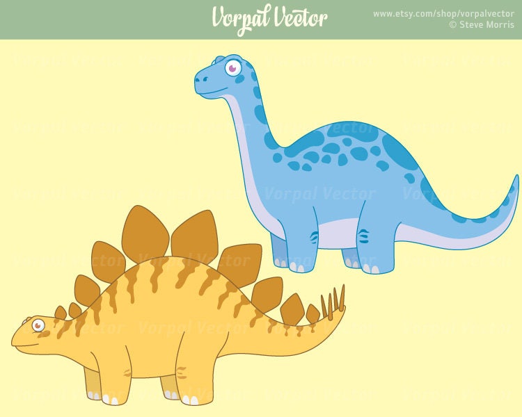 Cute Dinosaur Clipart Prehistoric Reptile Tyrannosaurus | Etsy