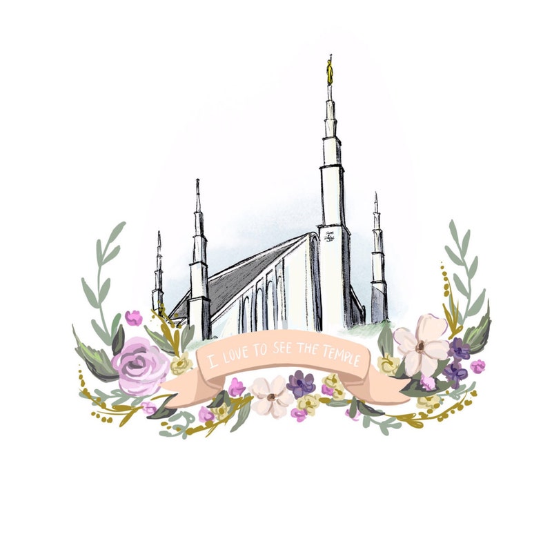 Lds Temple Art - Etsy