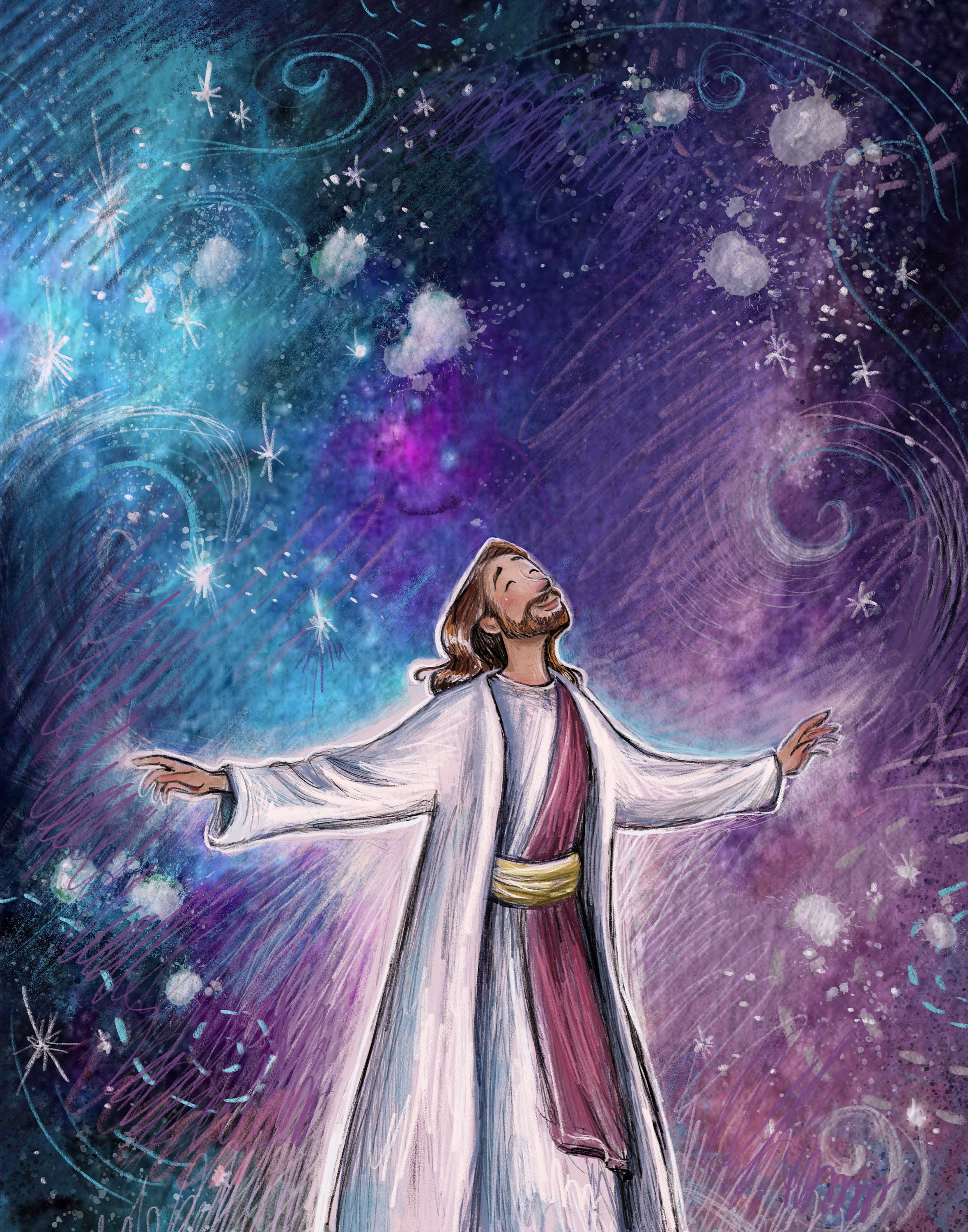 How Great Thou Art - Christian Painting Print - Unique Celestial ...