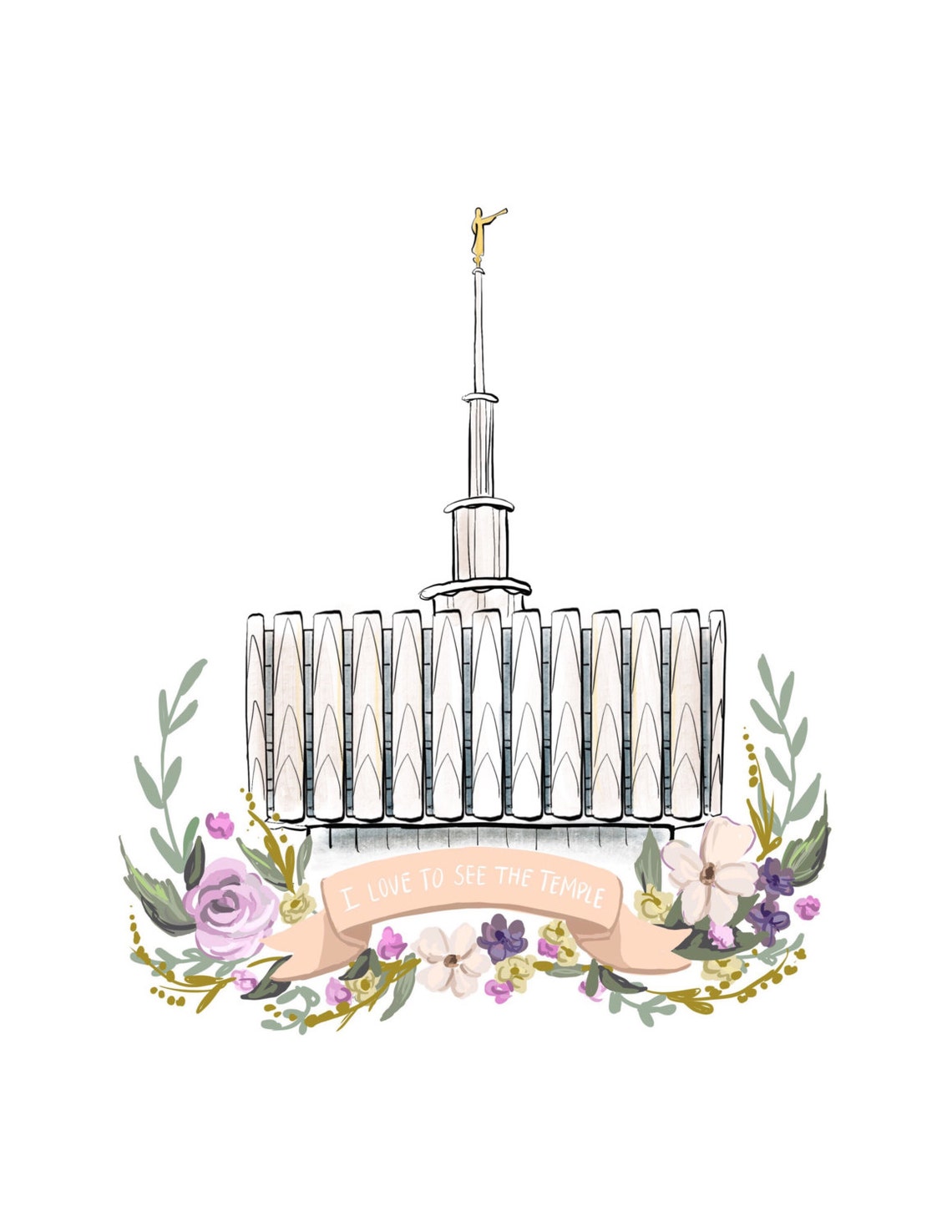 LDS Provo Temple, Latter Day Saint, Mormon Art, Young Woman's Gift ...