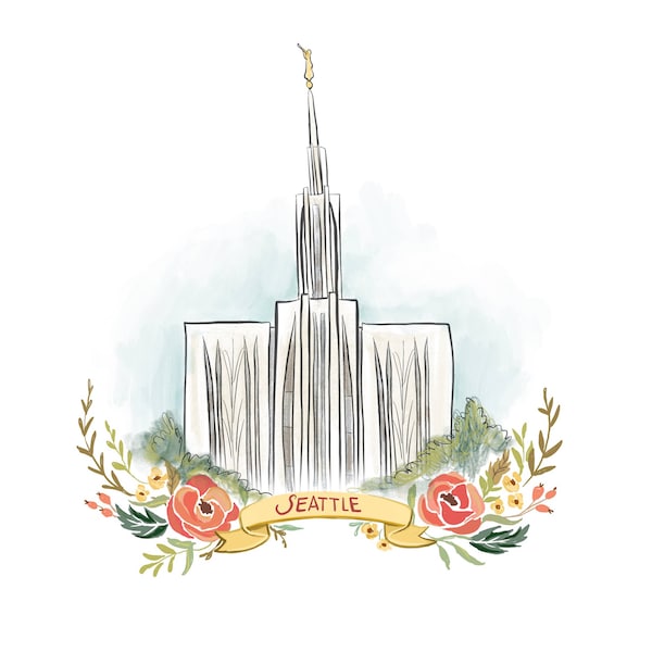 Seattle Temple - Etsy