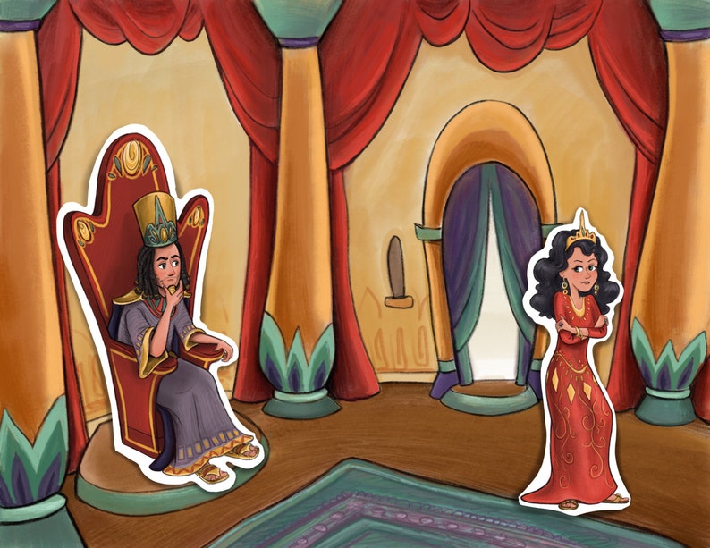 Queen Esther Teaching Aid Kit, Sunday School, Bible Study Class, Primary Visual Aids, LDS, FHE ...