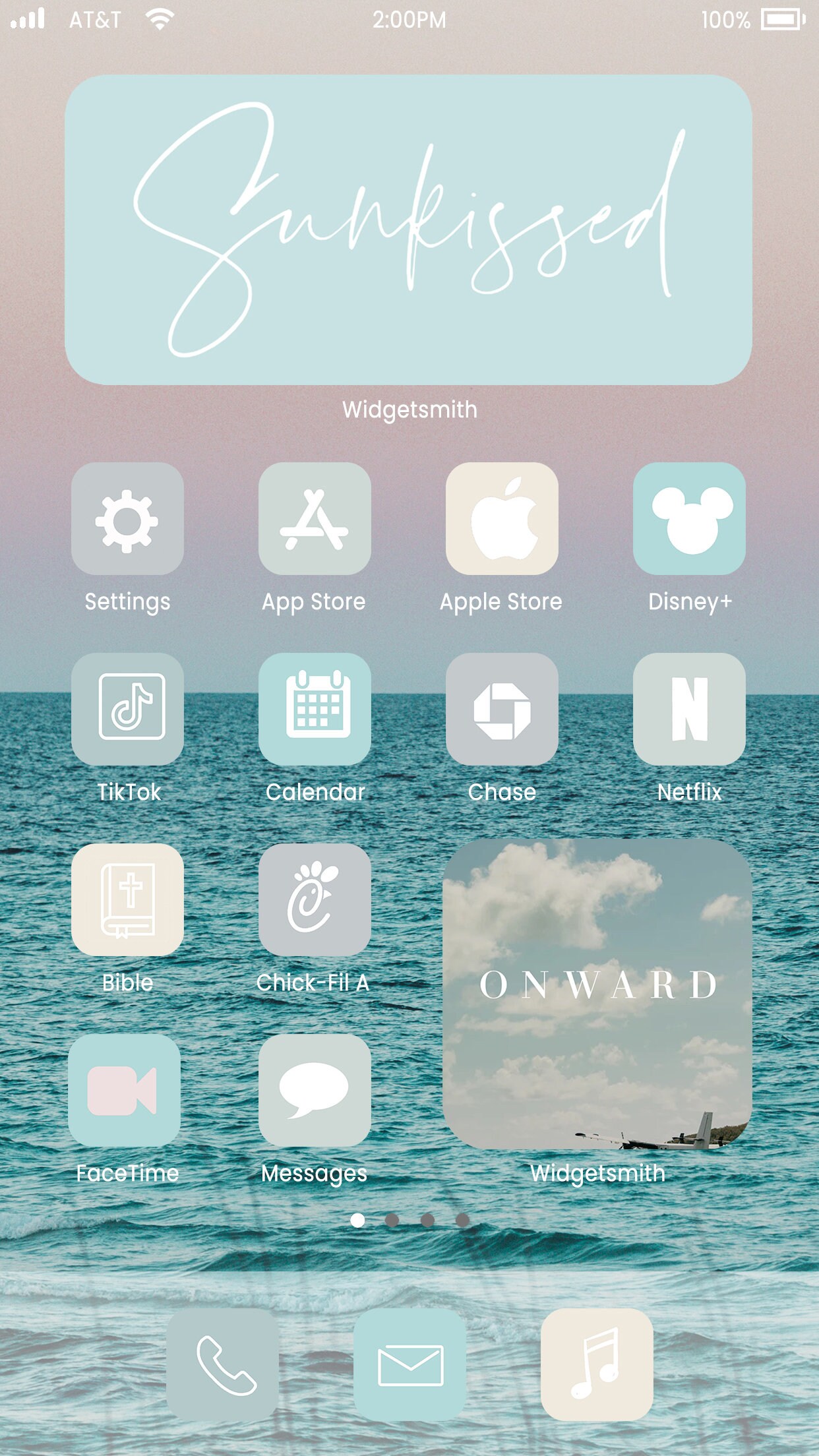 Ios 14 Tidal Wave Theme Pack Icons Widgets & Wallpaper Pack - Etsy
