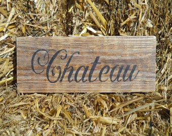 Chateau Sign | Etsy