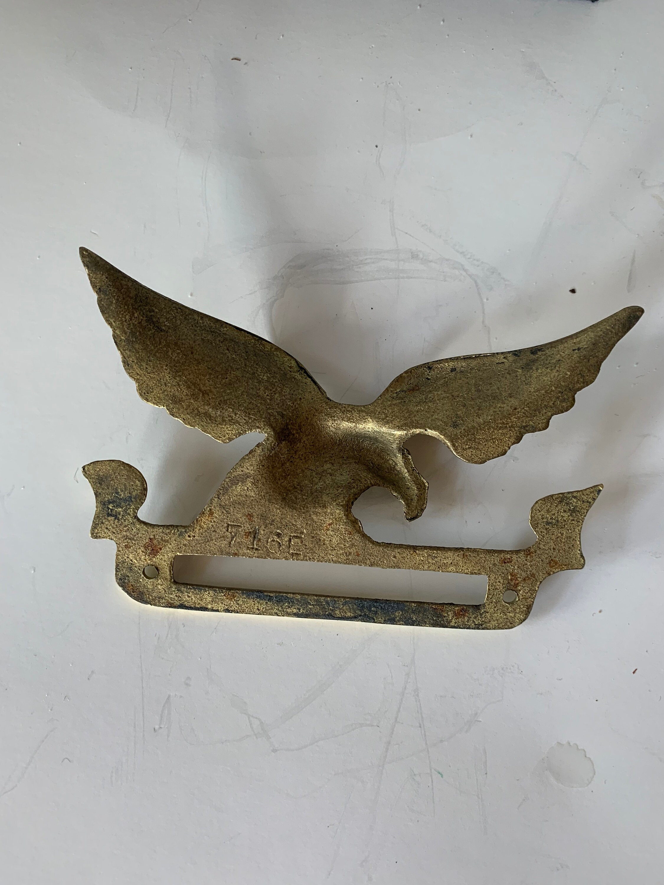 Vintage Brass Eagle Mail Slot, Guard, Wall Mount. Stamped 716E - Etsy