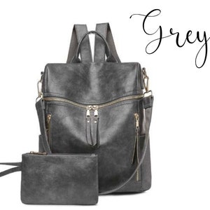 Bella- Convertible Backpack With Makeup Pouch - Etsy