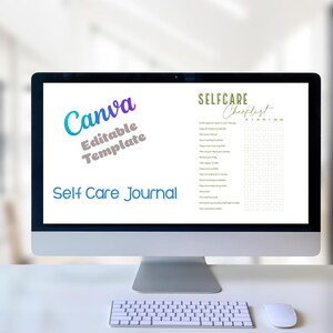 Editable Self-care Journal| Digital Download| Self Care Planner ...
