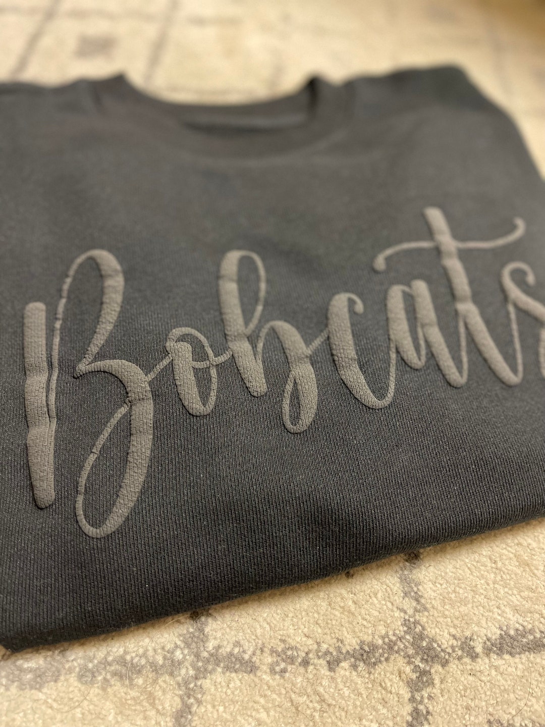 Custom Puff Print Sweatshirt Team Sweatshirt Embossed Sweatshirt - Etsy