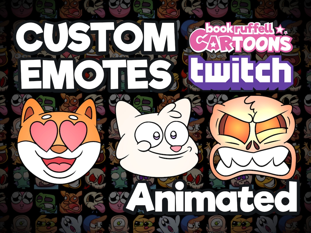 CUSTOM Animated Emotes for Twitch - Custom Emoji Emotes - Animated ...