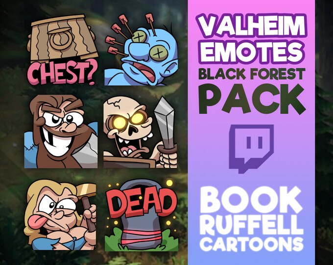 6x Valheim Emoji Emotes MEADOW PACK for Twitch - Cute Valheim Emoji ...