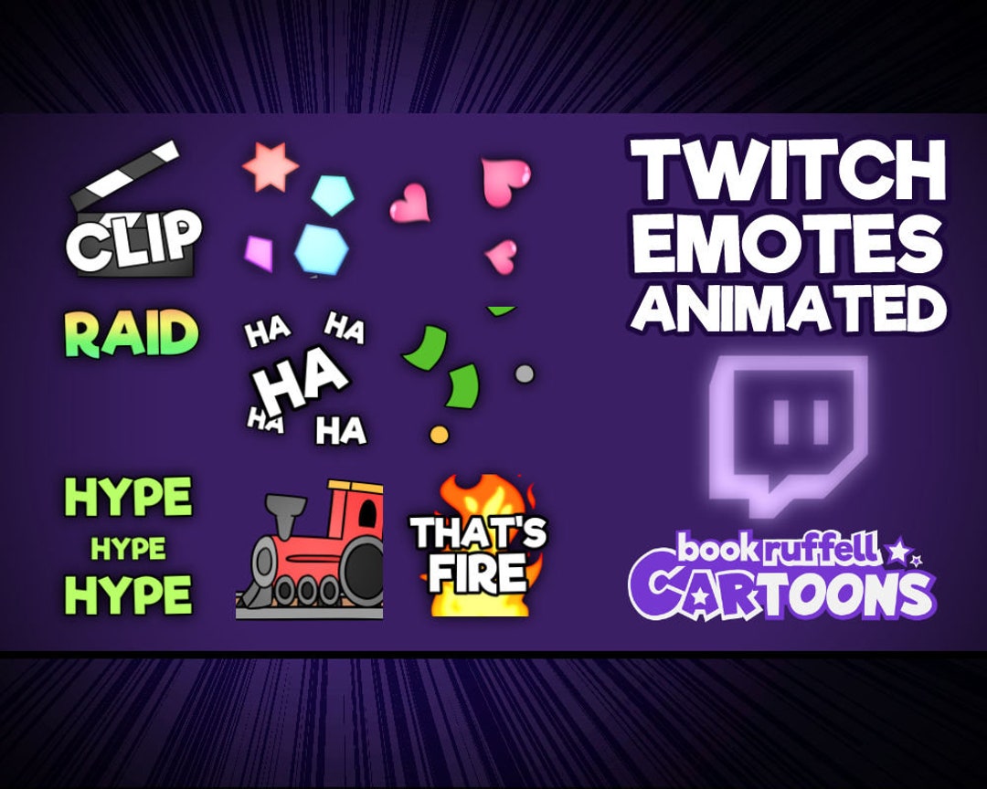 9x ANIMATED EMOTES for TWITCH and Discord! Cute Funny Twitch Animated ...