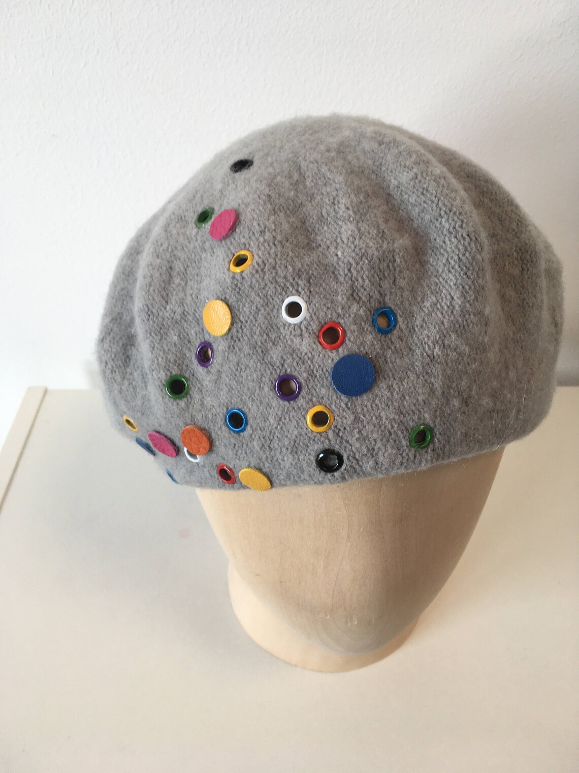 Grey Beret Light Grey French Wool Beret Soft Autumnwinter | Etsy