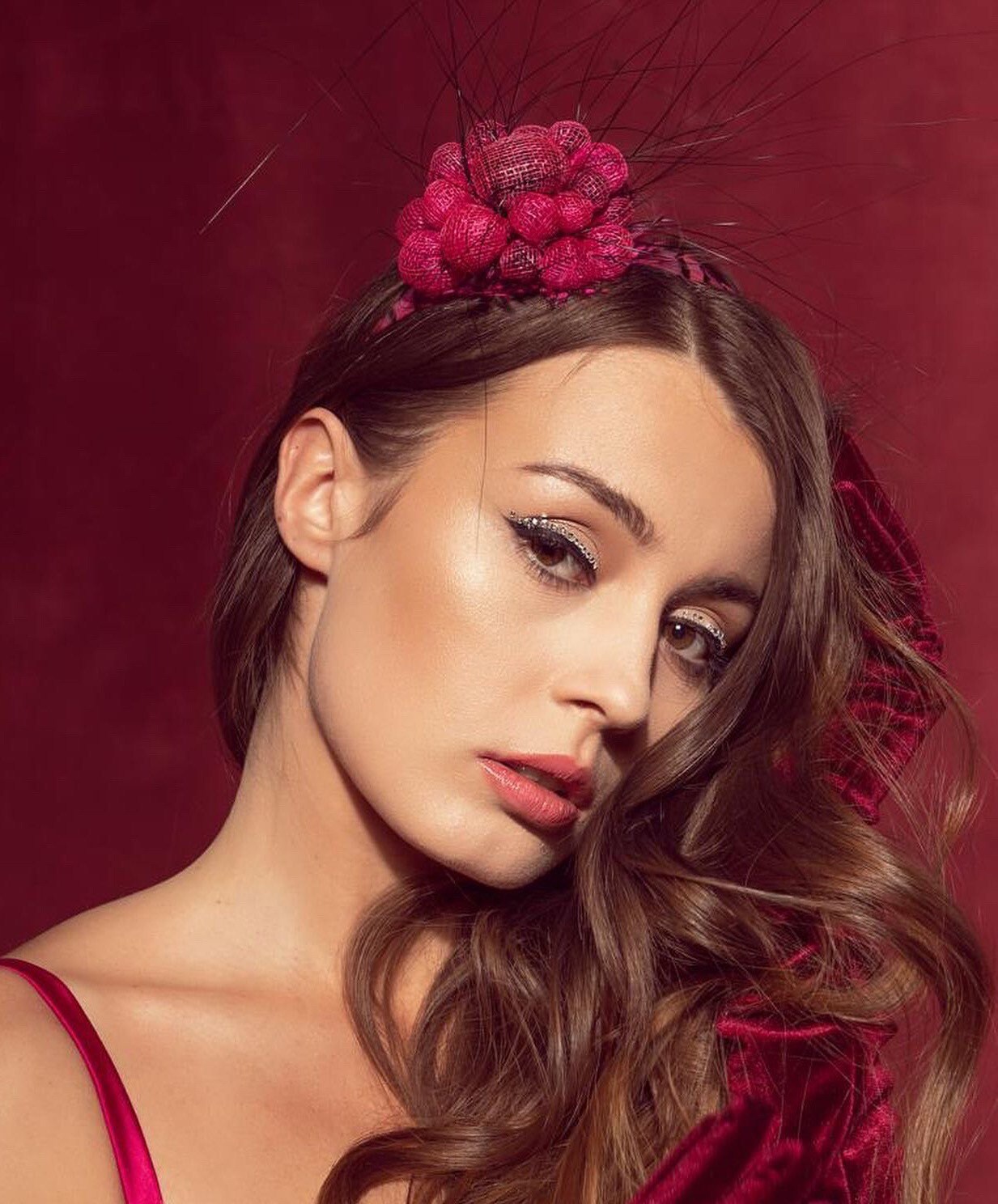 Fuchsia Fascinator, Pink Cocktail Hat, Magenta Feather, Rose Fascinator ...