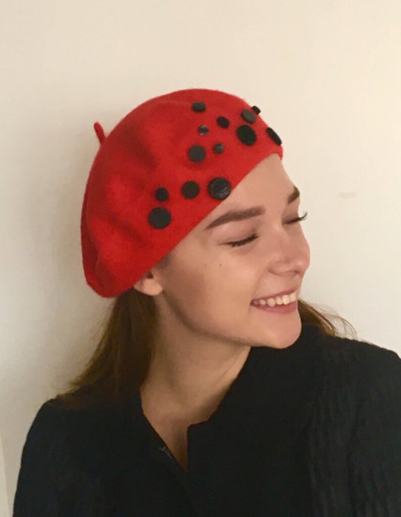 Unique Beige Beret Camel French Wool Beret Autumnwinter - Etsy