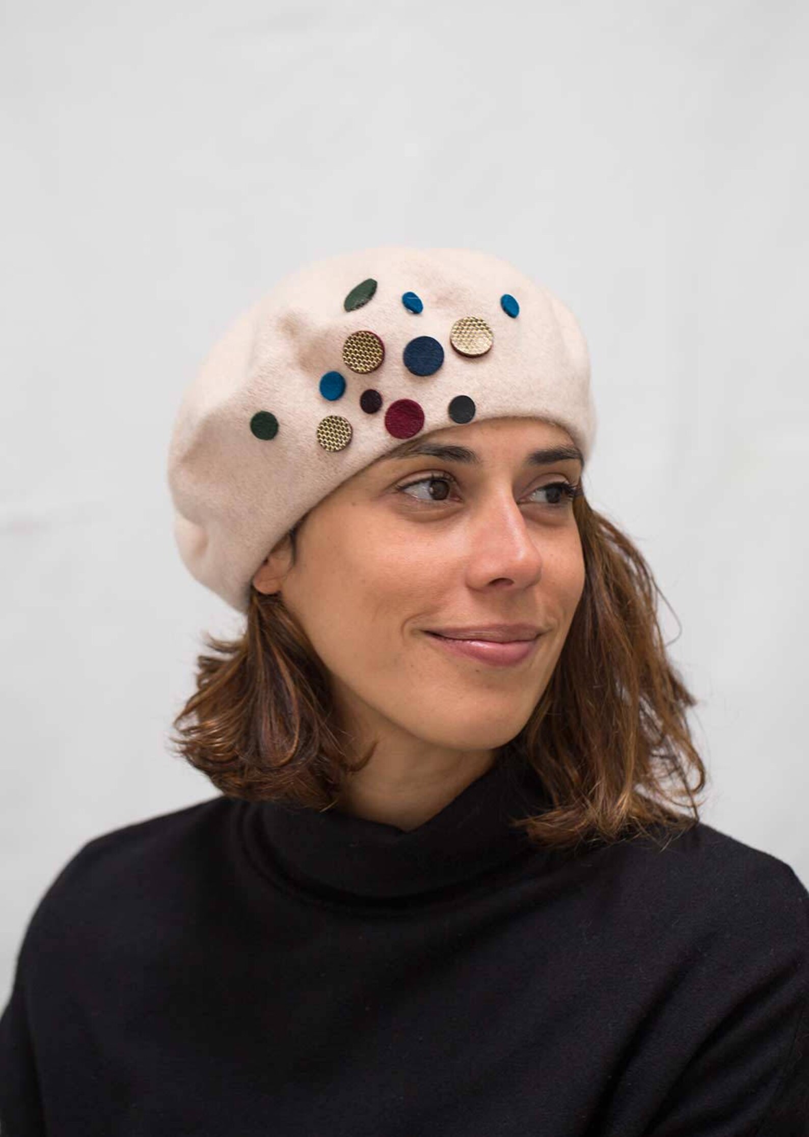 Unique Beige Beret Camel French Wool Beret Autumnwinter - Etsy