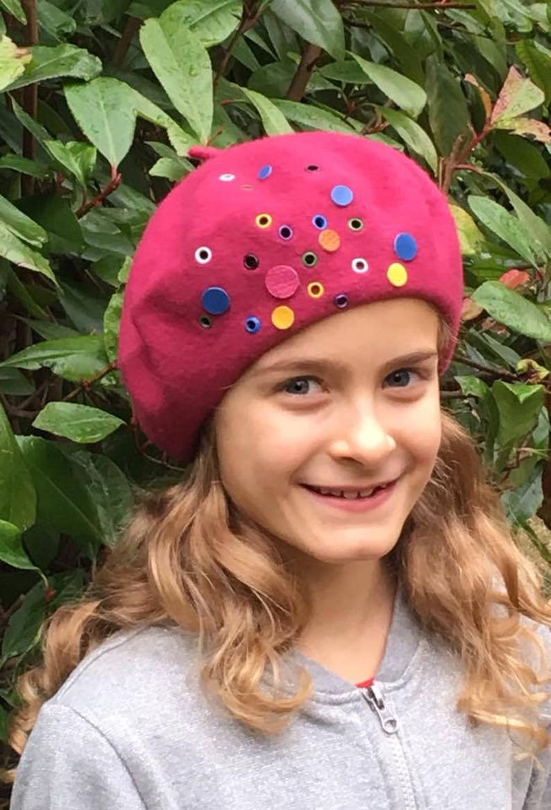Pink Beret, Raspberry French Wool Beret, Soft Autumn,winter Womans ...