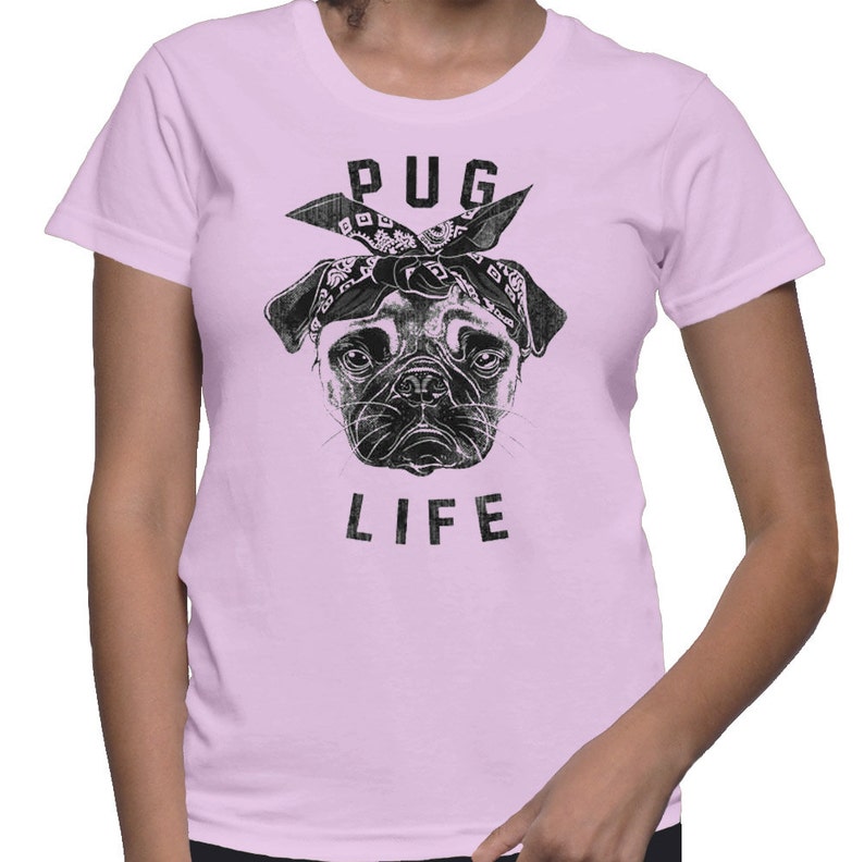 Pug Life Shirt Pug T-shirt Dog Shirt Funny Animal Shirt Doug the Pug ...