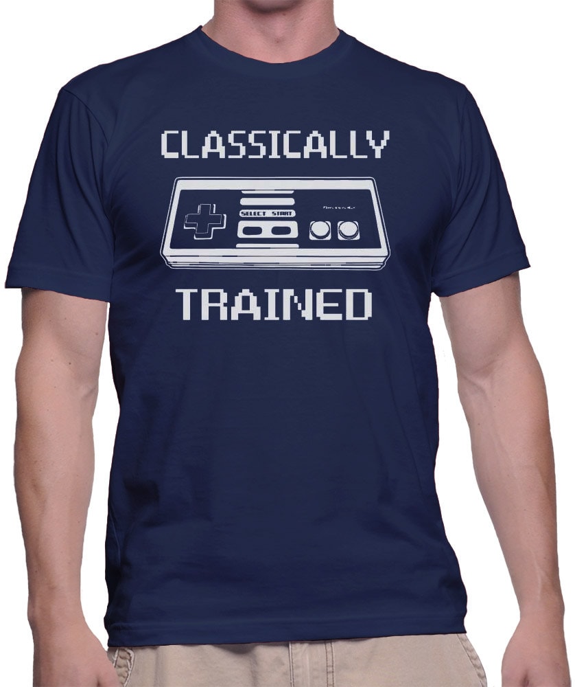 Gaming T-shirt Classically Trained Shirt Nintendo T-shirt NES - Etsy