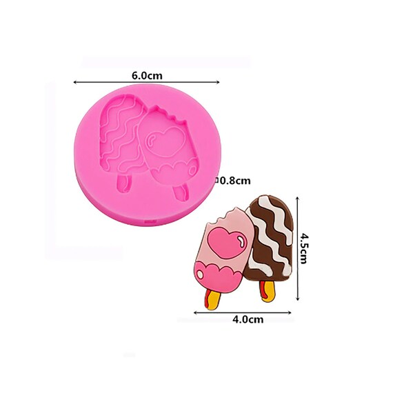 Kawaii Popsicle Silicone Mold Reusable Chocolate Candy Fondant Soap Wax ...