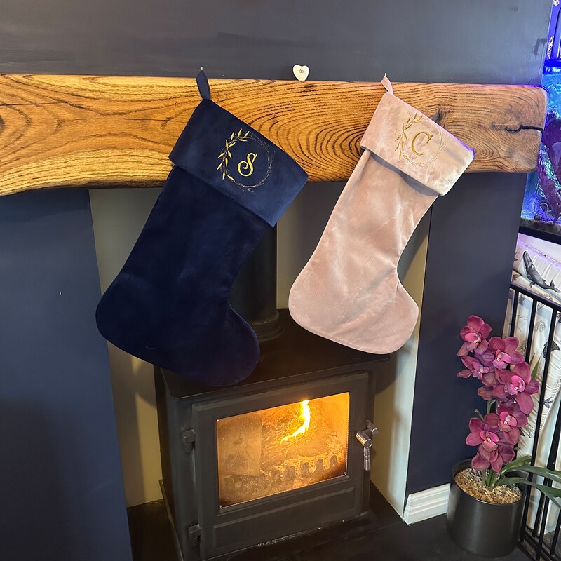 Velvet Christmas Stocking - Etsy