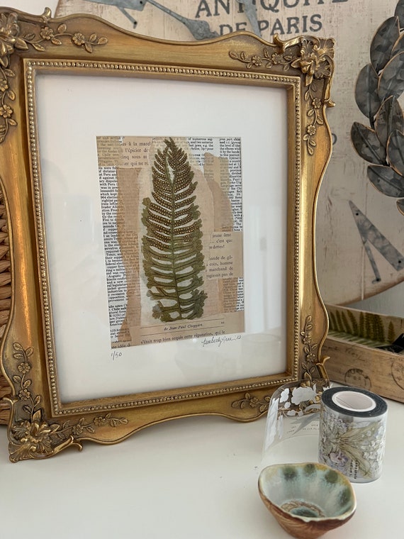 Limited Edition Fern Collage Prints Original Art Signed - Etsy