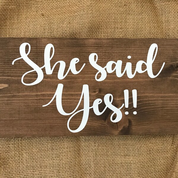 She Said Yes - Etsy