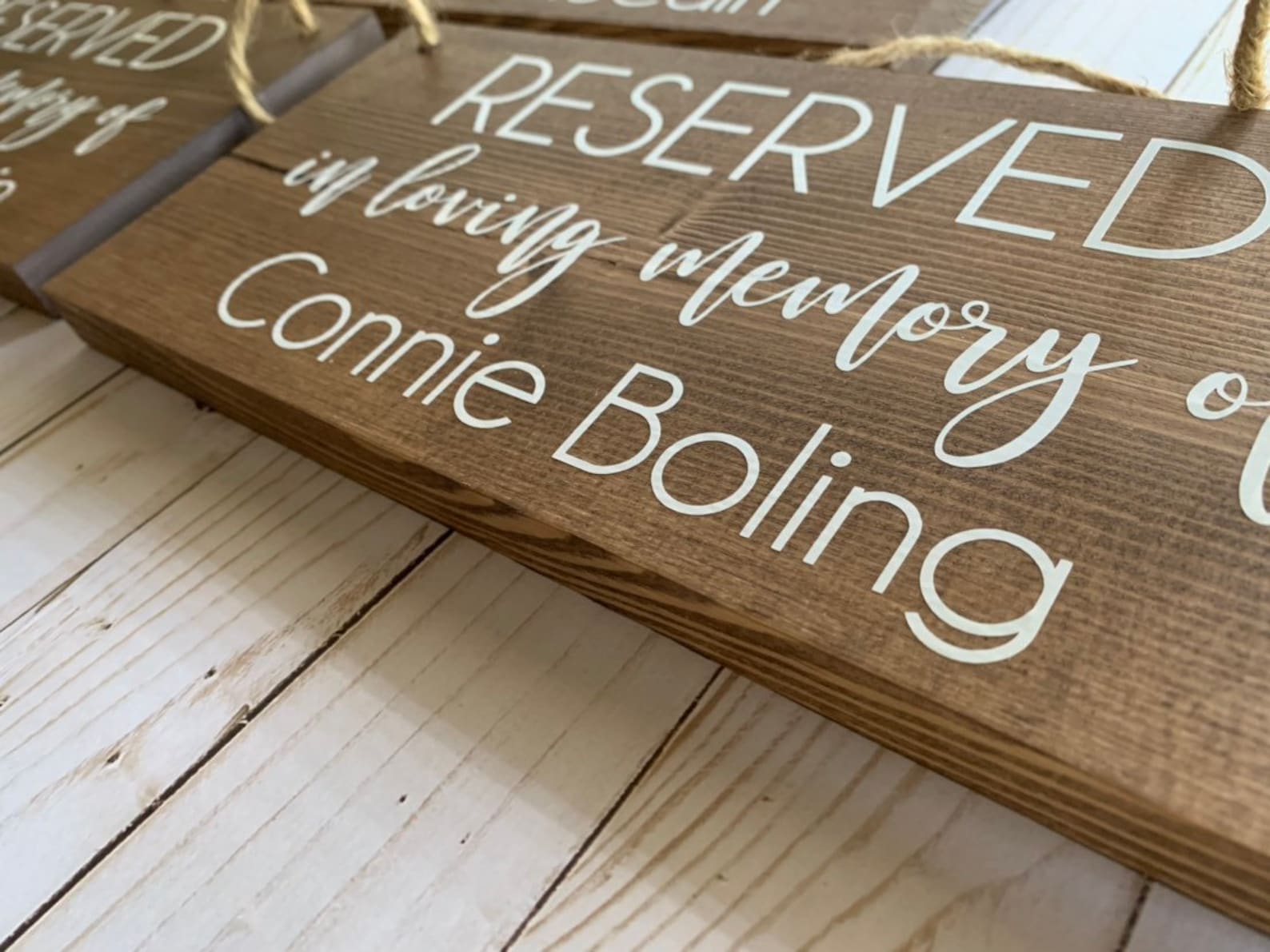 Reserved in Loving Memory Sign-wood Sign-in Loving Memory | Etsy