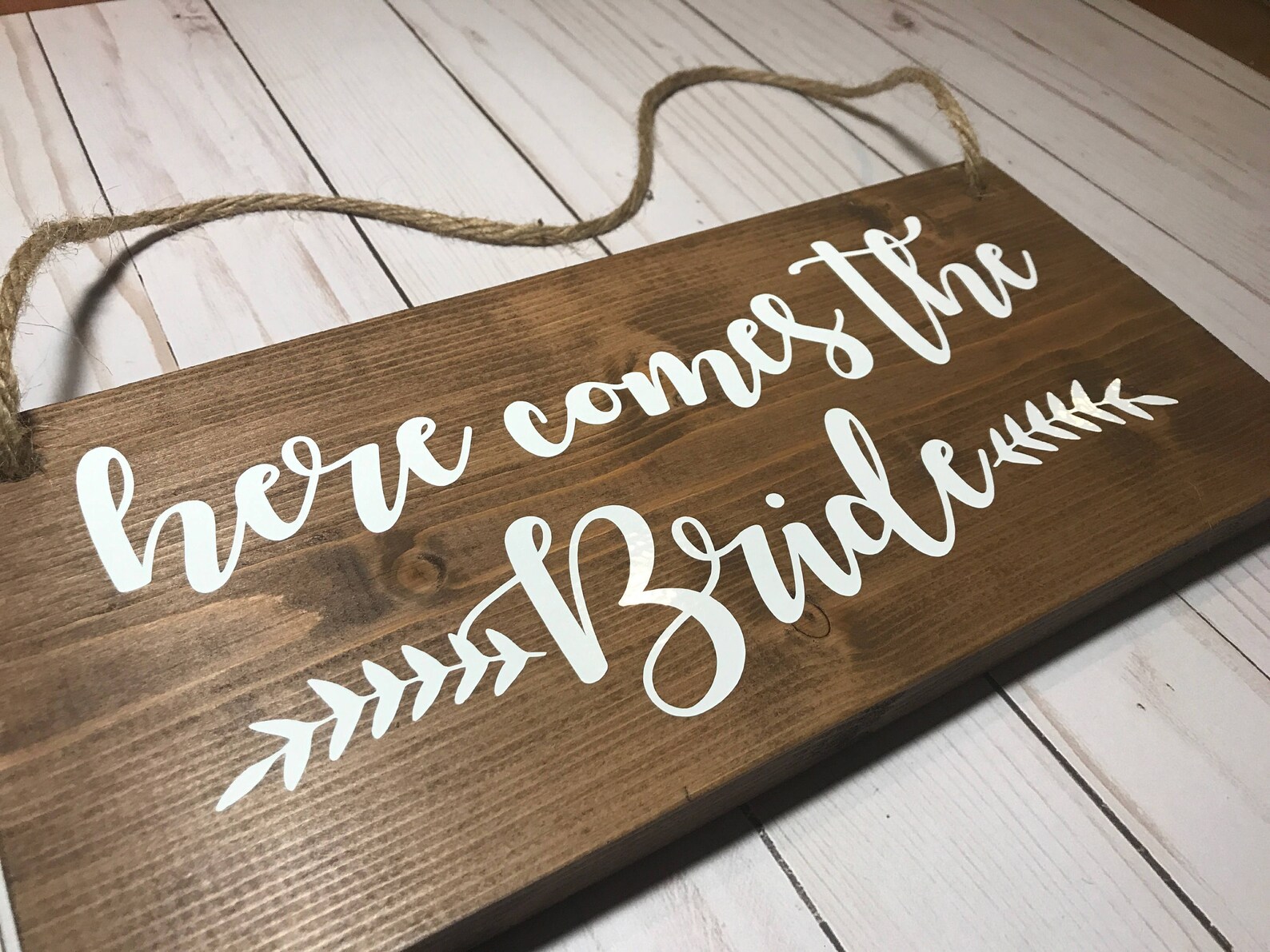 Here Comes the Bride Sign-here Comes the Bride-ring Bearer - Etsy