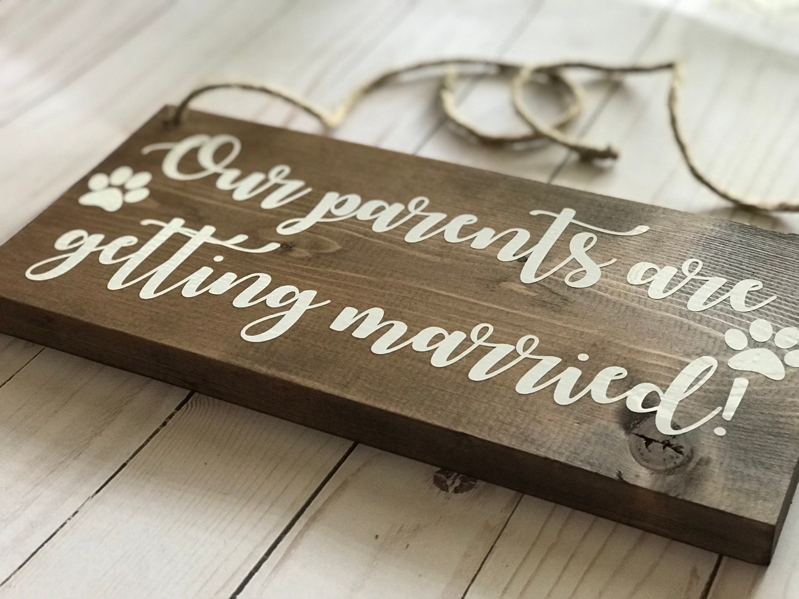 Our Parents Are Getting Married Sign-save the Date-save the | Etsy