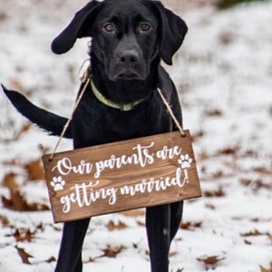 Our Parents Are Getting Married Sign-save the Date-save the Date Dog ...