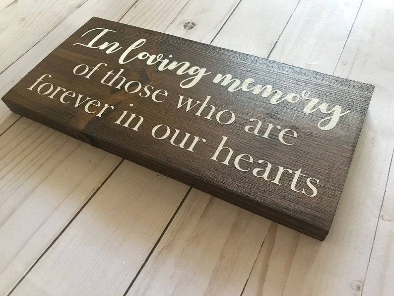 In Loving Memory Sign-wedding Sign-in Loving Memory Wood - Etsy