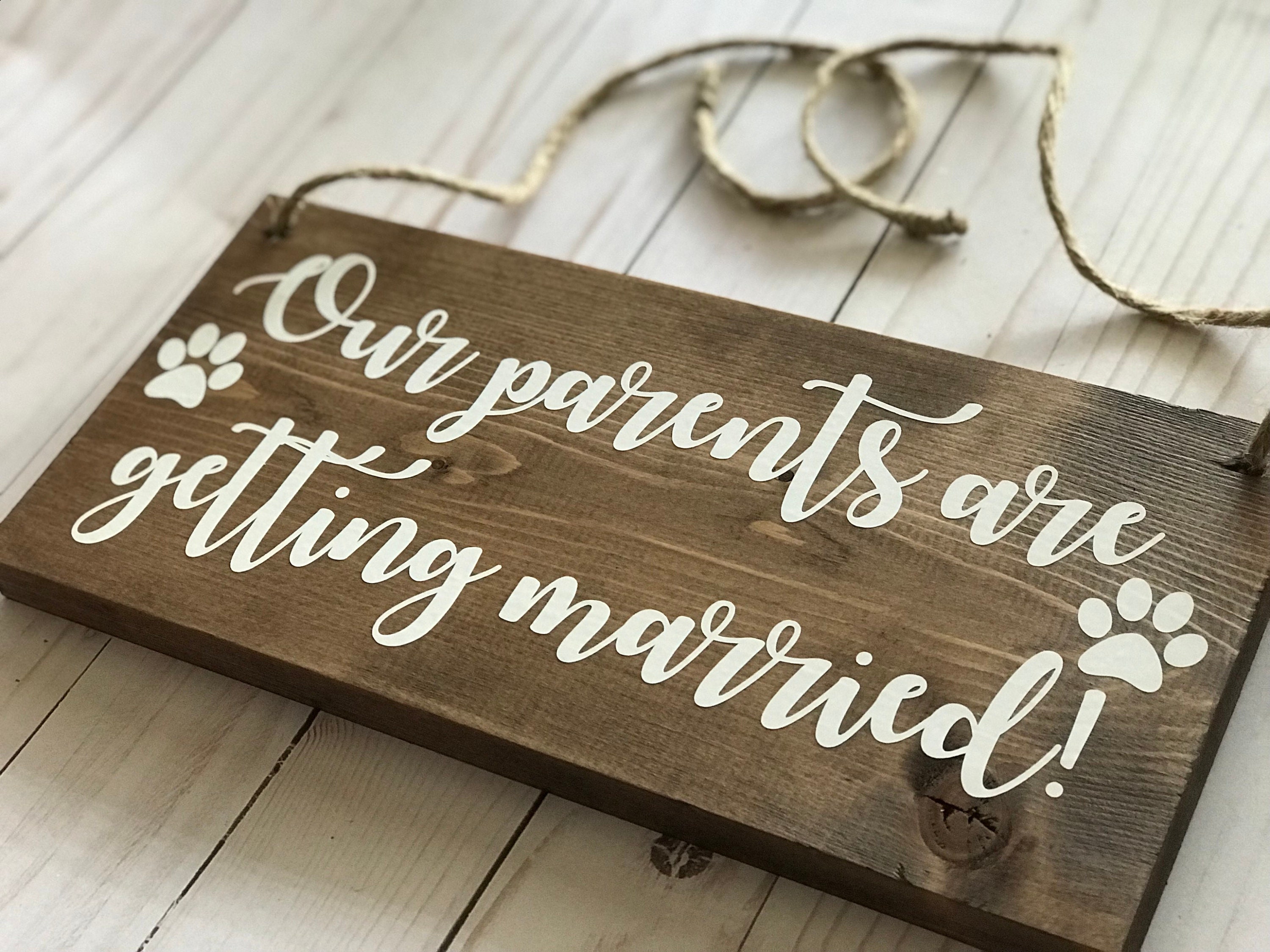 Our Parents Are Getting Married Sign-save the Date-save the | Etsy