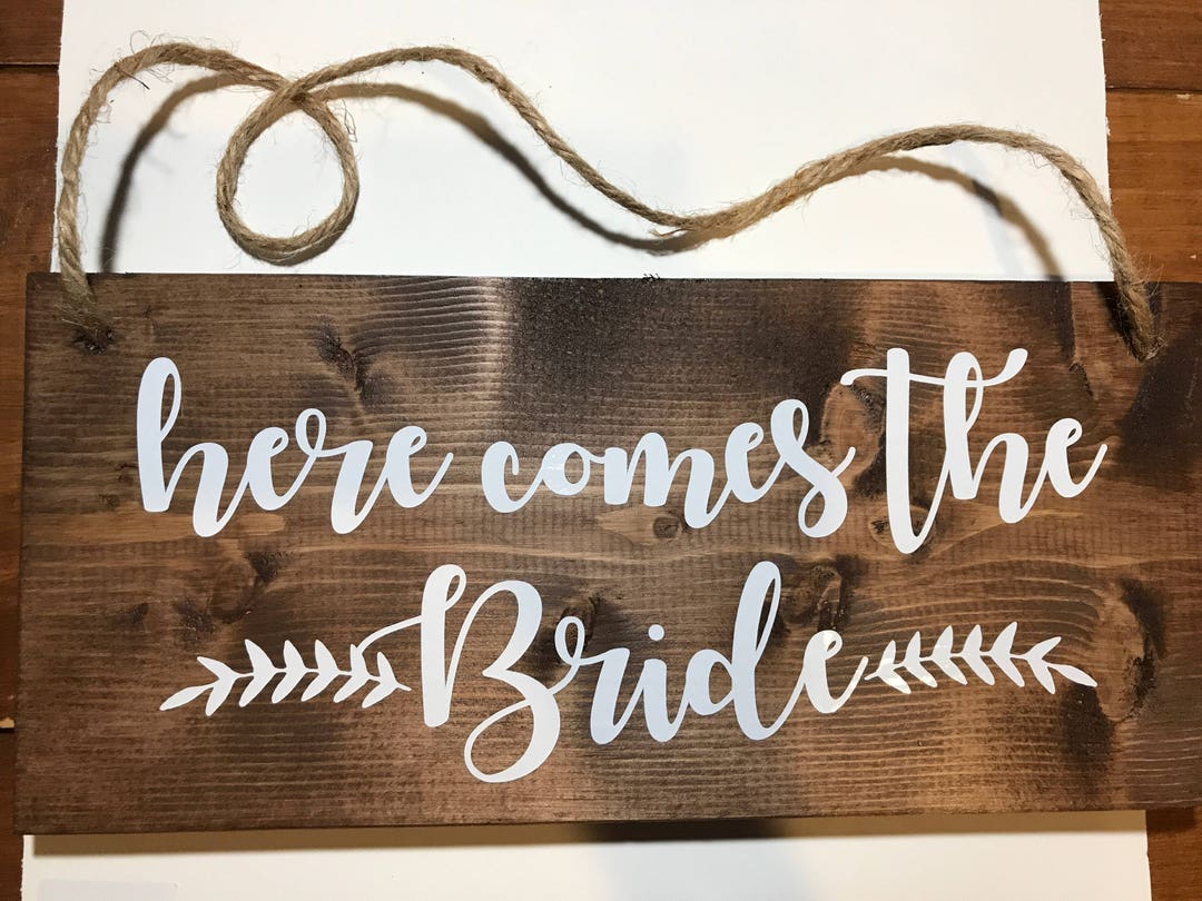 Here Comes the Bride Sign-here Comes the Bride-ring Bearer Sign-ring ...