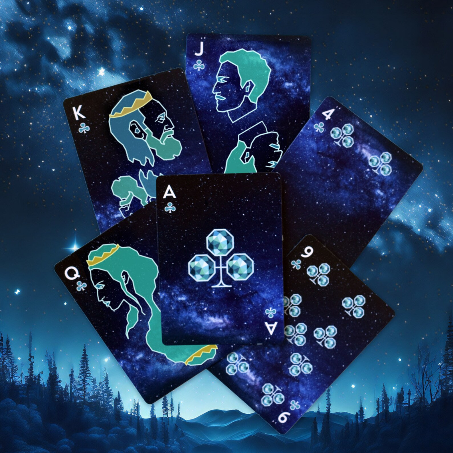 Playing Cards Past Midnight Cartomancy Deck, Playing Card Deck, Playing ...